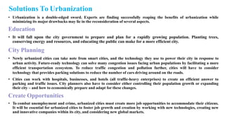 Impact of urbanization | PPTX