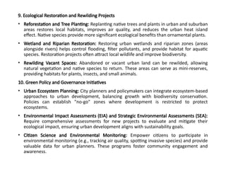 Impact of Urbanization on Ecology pptx | PPTX