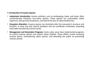 Impact of Urbanization on Ecology pptx | PPTX