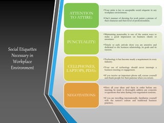 Impact of Visual Code and Social Etiquette in a Workplace Environment ...