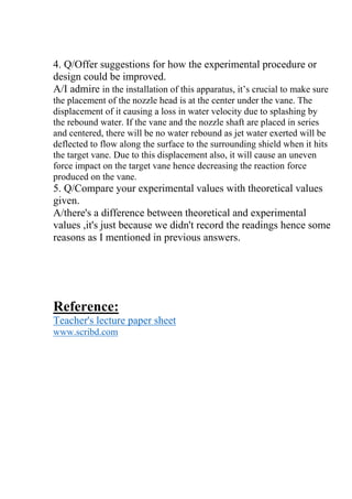 Impact of water jet | PDF