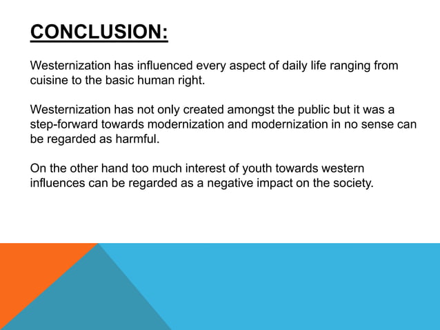 Impact of western culture in Pakistan | PPTX