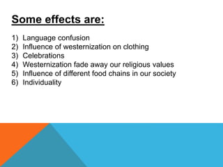 Impact of western culture in Pakistan | PPTX