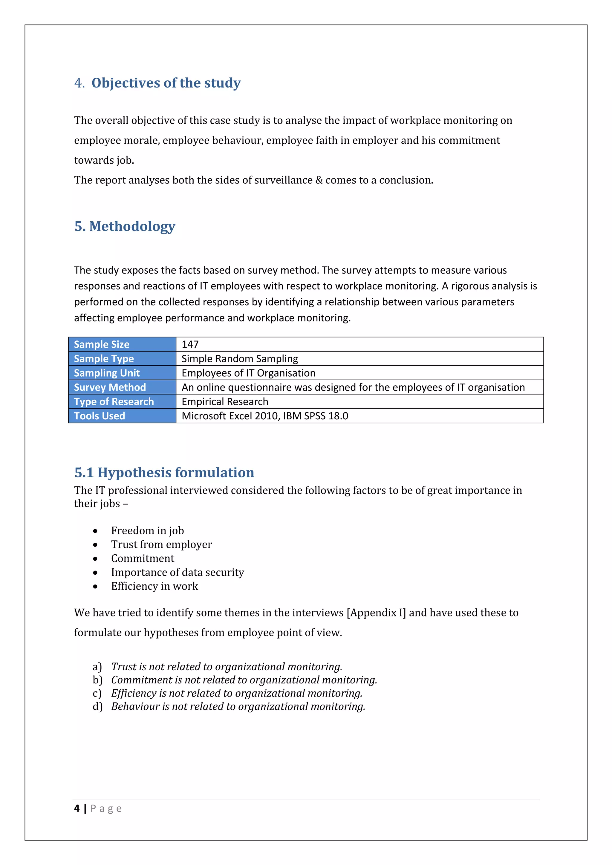 Impact of workplace monitoring in India | PDF
