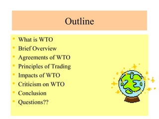 Impact of WTO on Economy | PPT