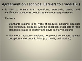 Impact of wto in food processing | PPT