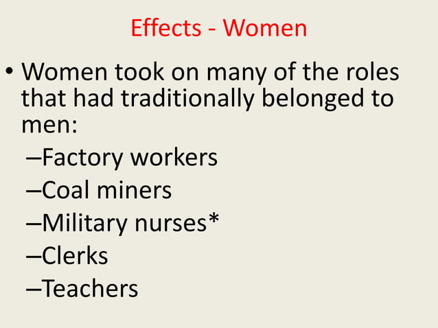 Impact of WWI on African Americans & Women | PPTX | War and Conflicts