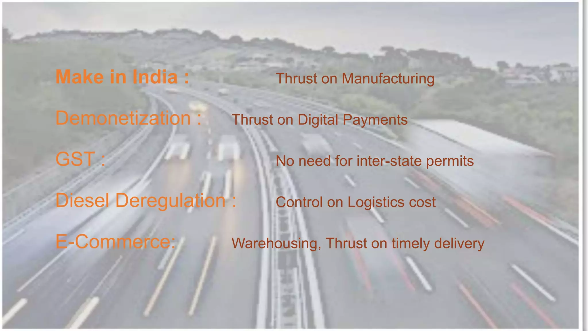 Logistics sector in India | PPTX
