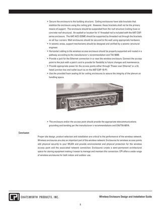 Impact On Plenum Enclouse For Wlan | PDF
