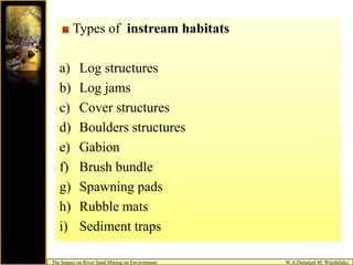 Impact of river sand mining on environment by Dulanjali M. Wijethilake ...