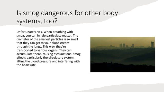 Impact on smog and air pollution | PPT