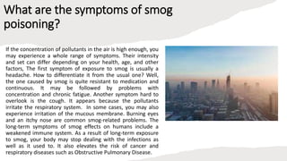 Impact on smog and air pollution | PPT
