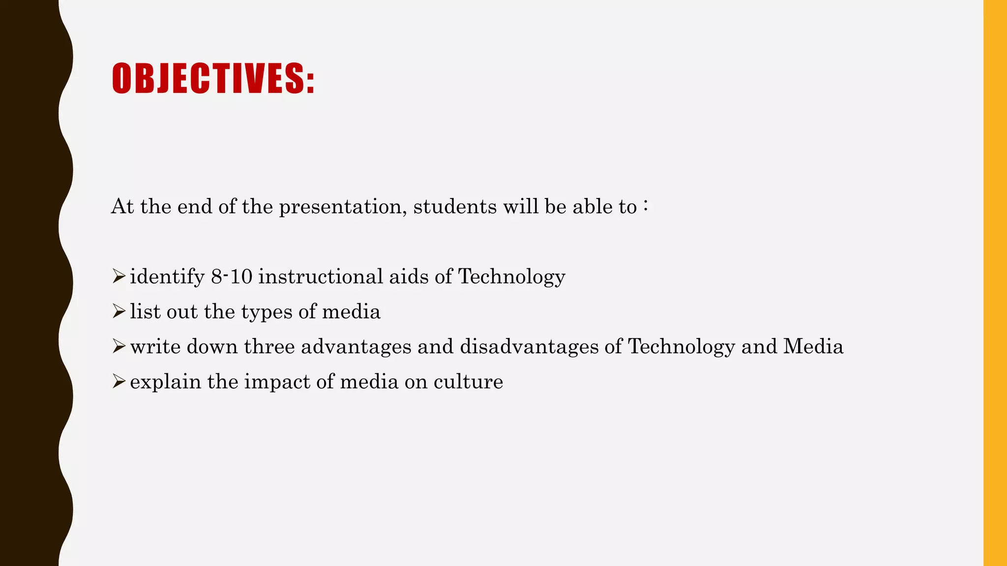 IMPACT OF TECHNOLOGY AND MEDIA ON SCHOOL AND CULTURE | PPTX