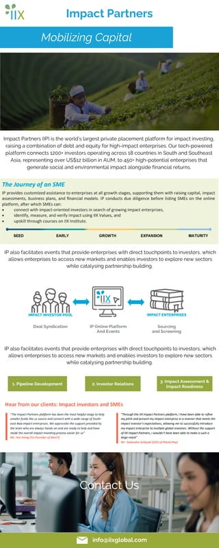 Impact Partners - Impact Investment Exchange | PDF
