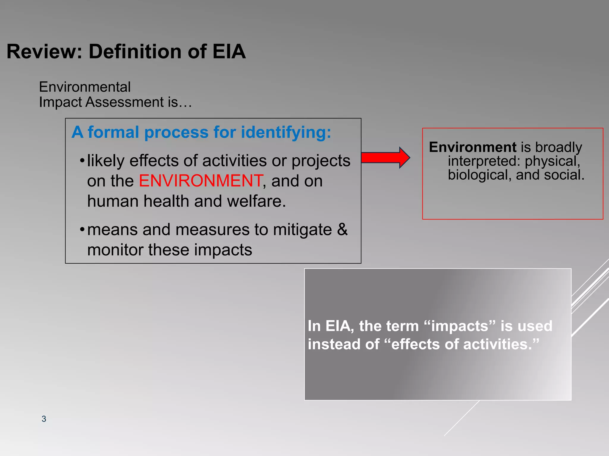 Impact prediction, evaluation and mitigation in eia | PPTX