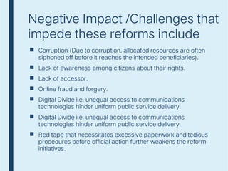 Impact public service delivery | PDF