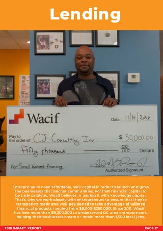 Wacif 2018 Impact Report | PDF | Business Accounting & Finance | Business