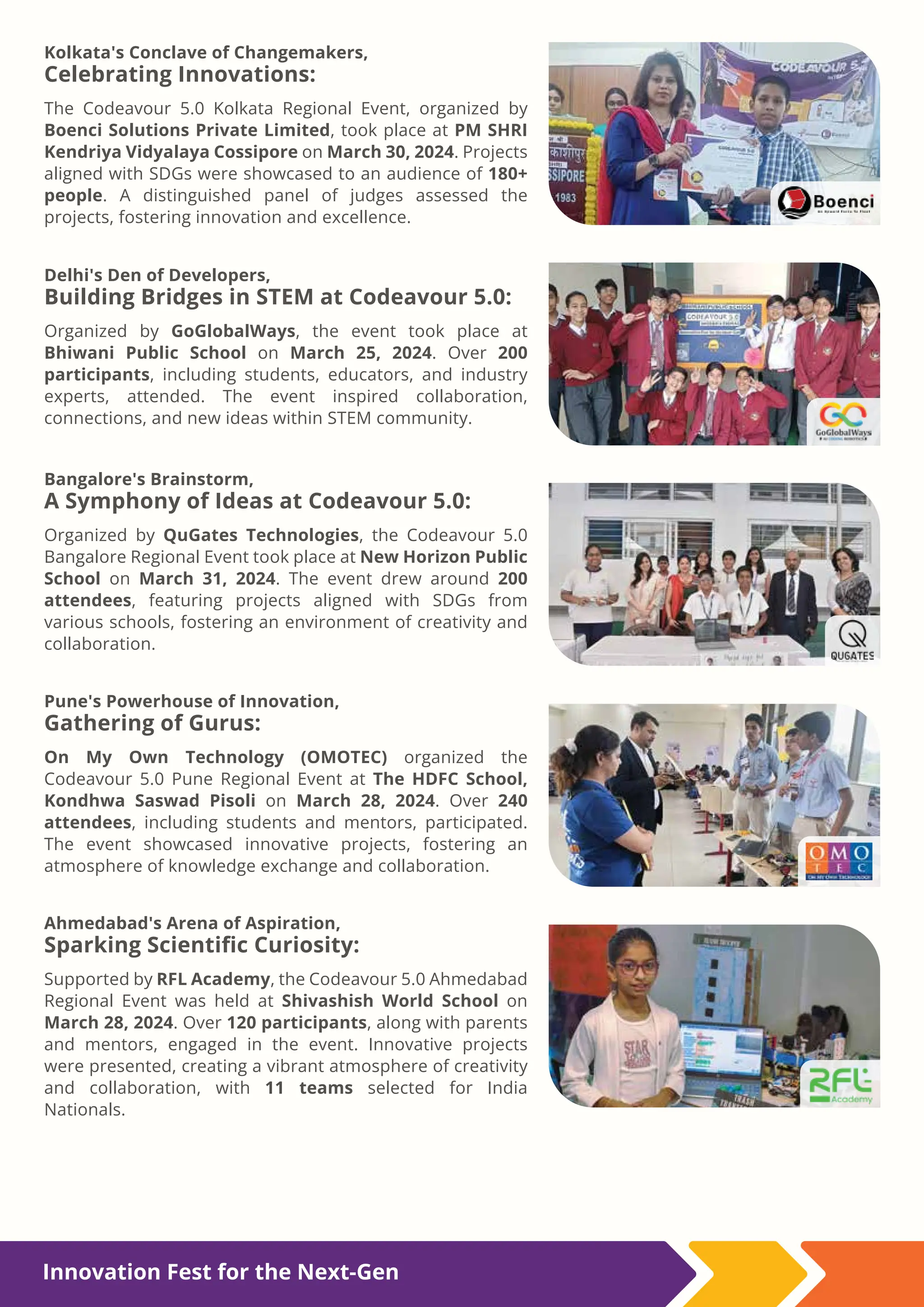 Codeavour 5.0 International Impact Report - The Biggest International ...