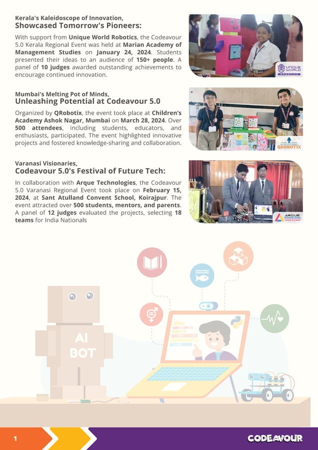 Codeavour 5.0 International Impact Report - The Biggest International AI, Coding and Robotics ...