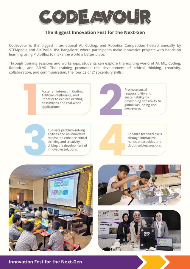 Codeavour 5.0 International Impact Report - The Biggest International AI, Coding and Robotics ...