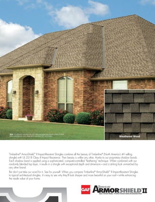 Impact resistant shingles_brochure | PDF | Home Improvement | Home & Garden
