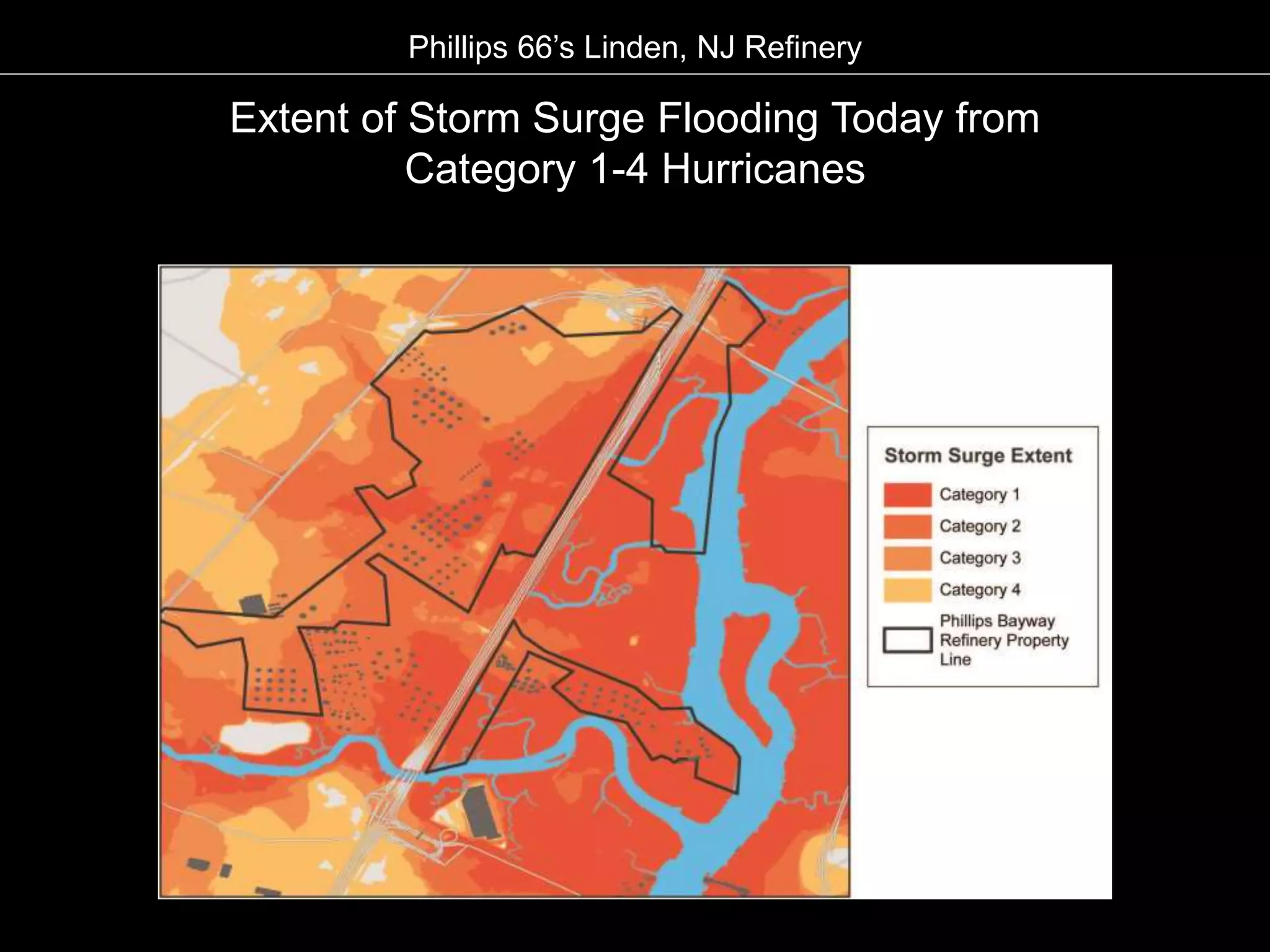Refinery climate risks: Phillips 66/Linden, NJ | PPTX