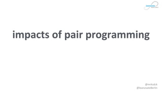 impacts of pair programming | PPT