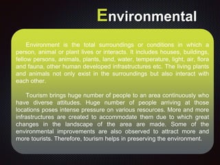 Impacts and Significance of Tourism .pptx