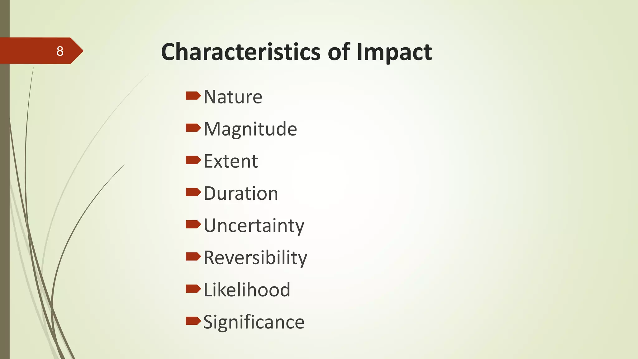 Impacts, aspects ofEnvironmental impact assessment | PPTX