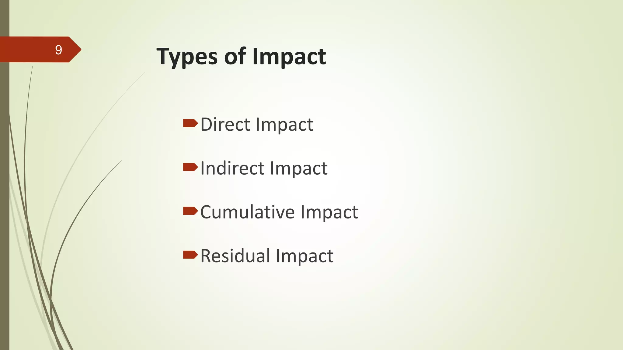 Impacts, aspects ofEnvironmental impact assessment | PPTX