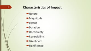 Impacts, aspects ofEnvironmental impact assessment | PPTX