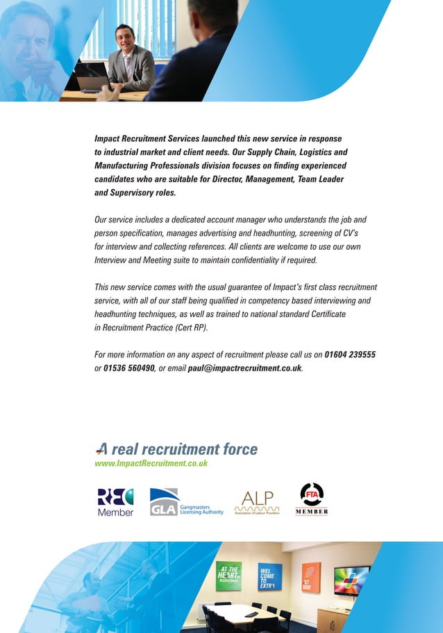 Impact Supply Chain, Logistics & Manufacturing flyer | PDF