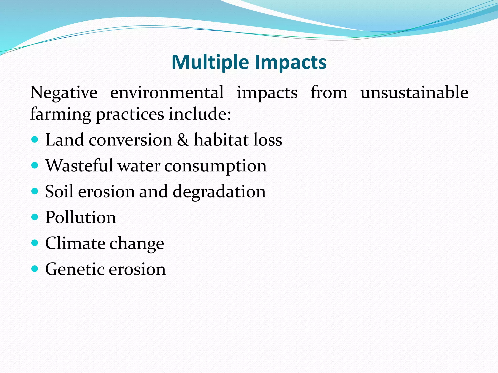 Impacts of agriculture, aquaculture on environment | PPTX