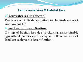Impacts of agriculture, aquaculture on environment | PPTX