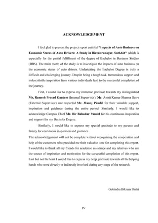 Impacts of automobiles on economic status of auto drivers | PDF