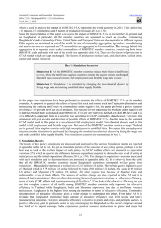 Impacts of bimstec free trade area a cge analysis | PDF