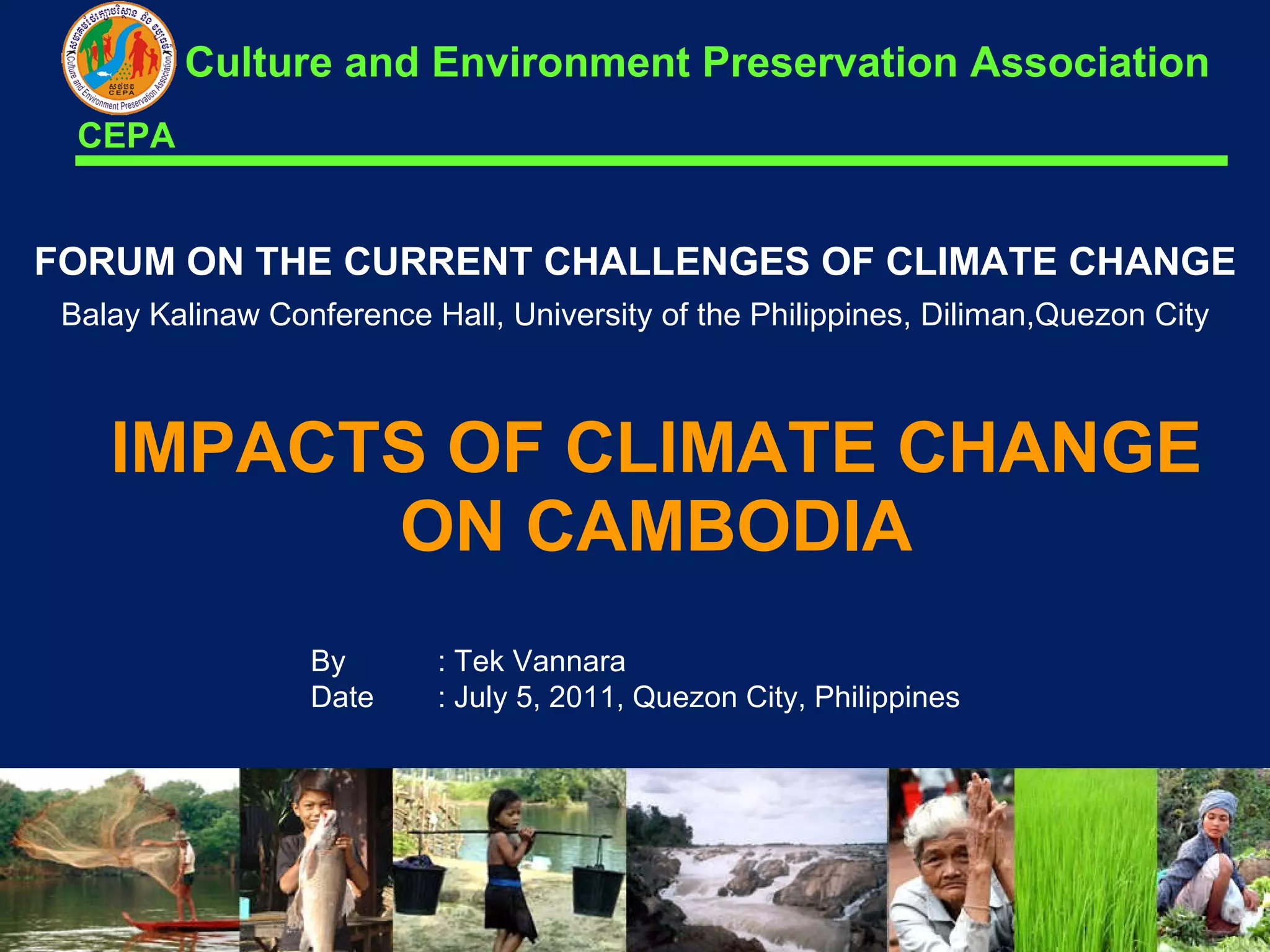 Impacts of Climate Change on Cambodia | PPT