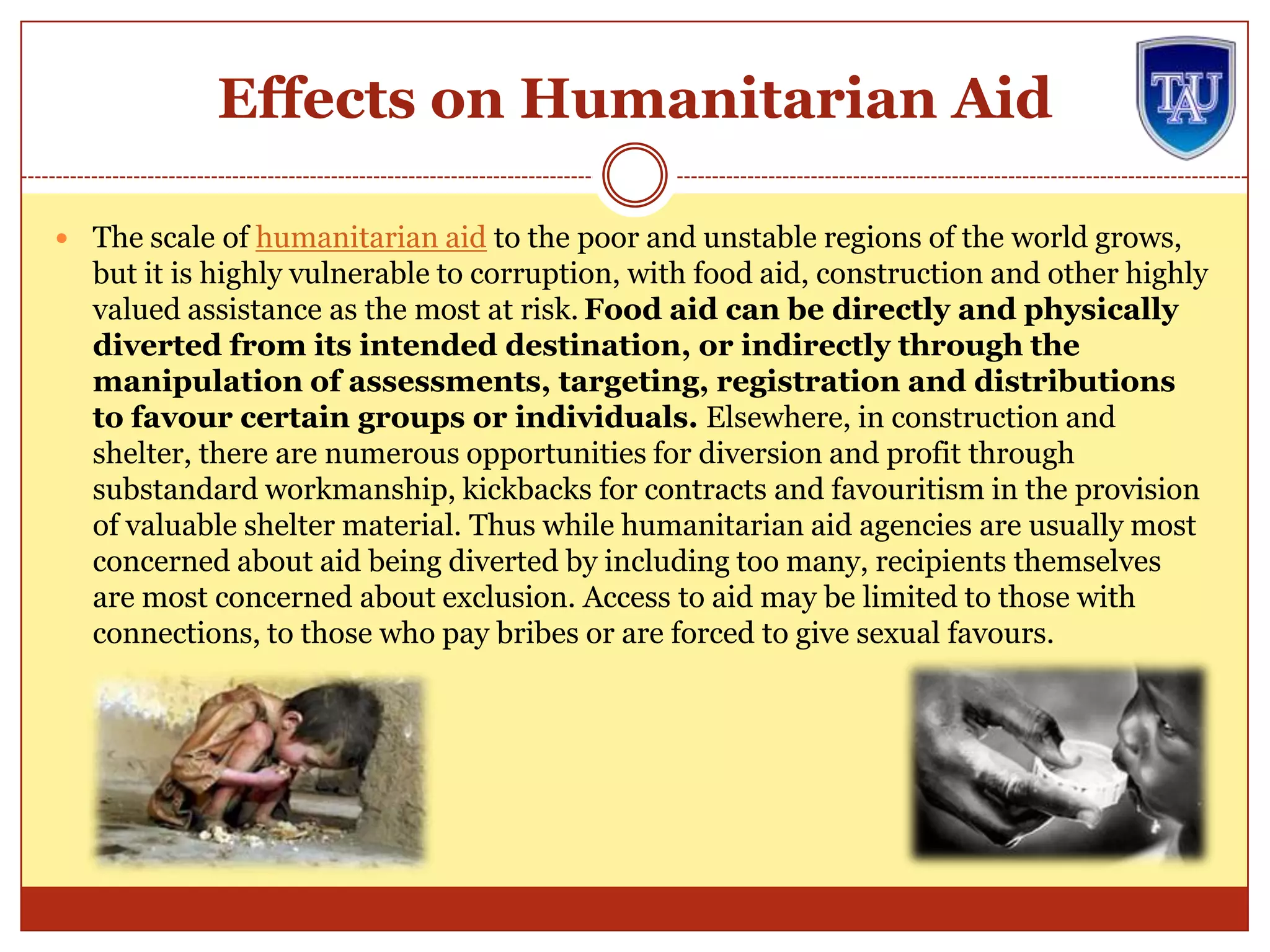 Impacts of corruption n definition | PPT