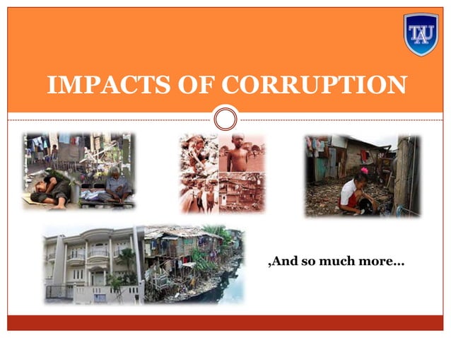 Impacts of corruption n definition | PPT
