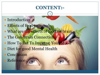 Effect's of food on brain | PPTX