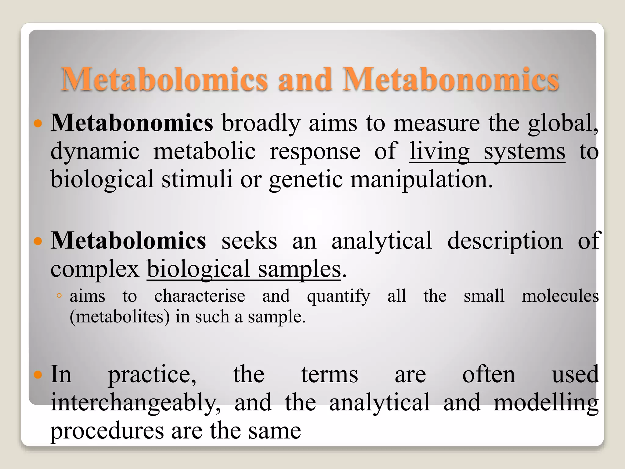 Impacts of genomics, proteomics, and metabolomics ppt | PPTX
