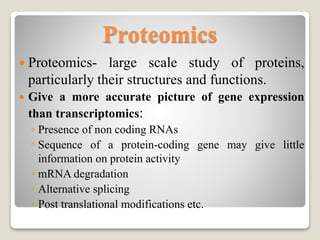 Impacts of genomics, proteomics, and metabolomics ppt | PPTX