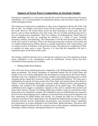 Impacts of Great Power Competition on Strategic Studies IRM21.docx