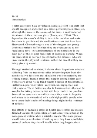 IMPACTS OF MEDICATION ADMINISTRATION ERROR 1.docx