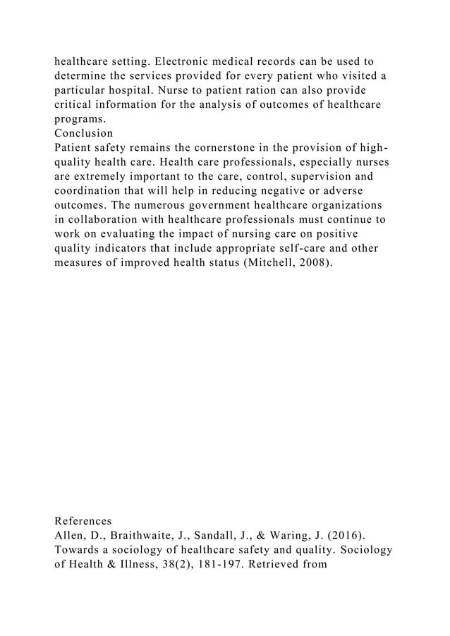 IMPACTS OF MEDICATION ADMINISTRATION ERROR 1.docx