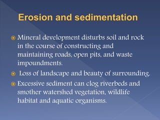 Impacts of mining | PPTX