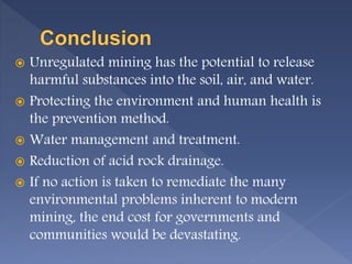 Impacts of mining | PPTX