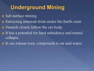 Impacts of mining | PPTX