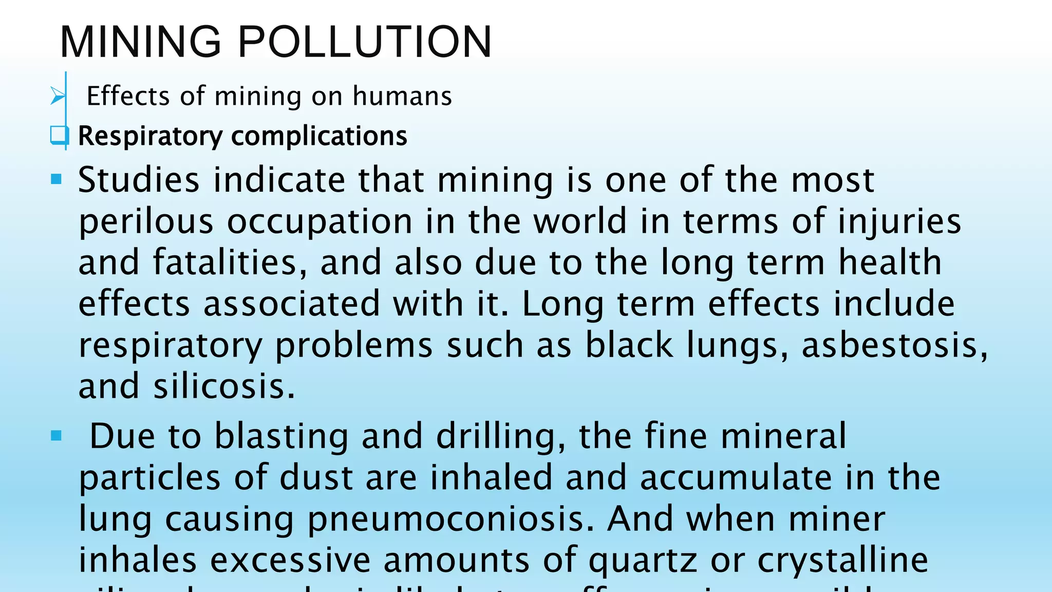 Impacts of mining on environment | PPTX