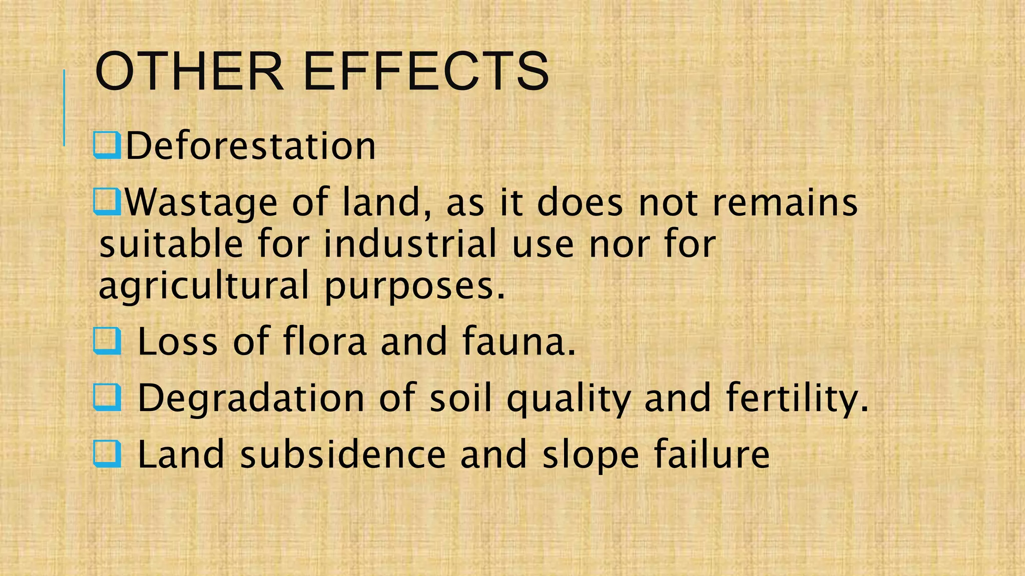 Impacts of mining on environment | PPTX